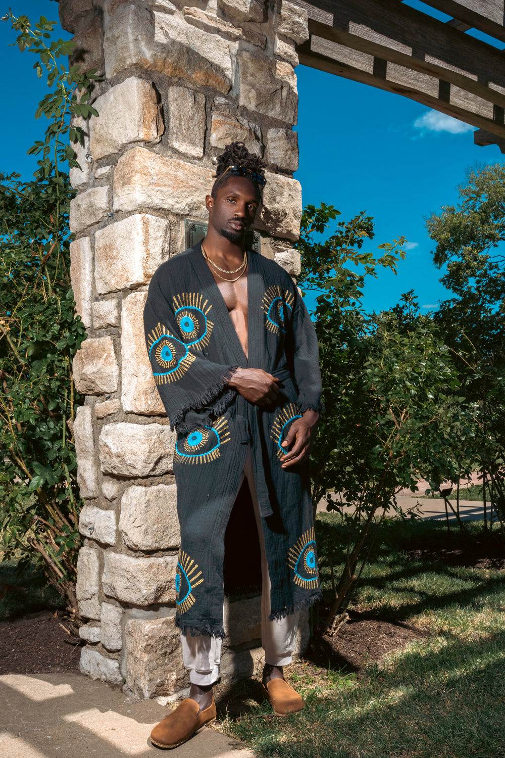 Evil Eye Robe in Black